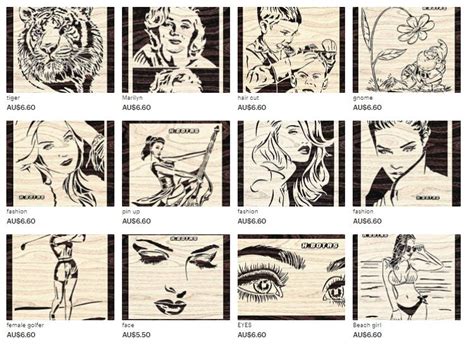 New Patterns Uploaded To H Botas Custom Wood Portraits