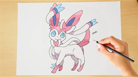 Drawing Sylveon How to draw Sylveon Step by step Pokémon 700