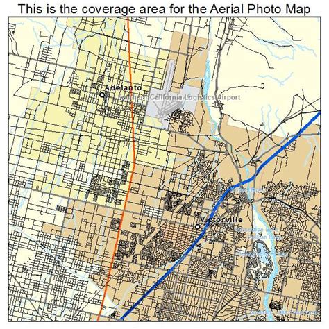 Aerial Photography Map Of Victorville Ca California