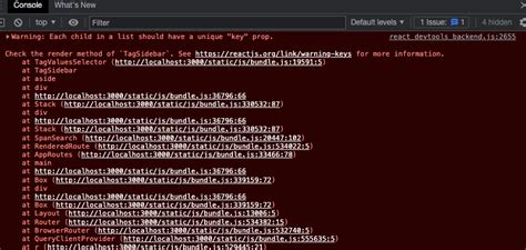 🐞sidebar List Has React Missing Key Prop Error · Issue 1560