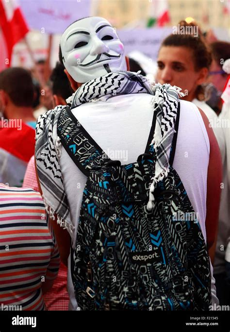 Beirut Beirut Lebanon 9th Sep 2015 Lebanese Protesters Take Part