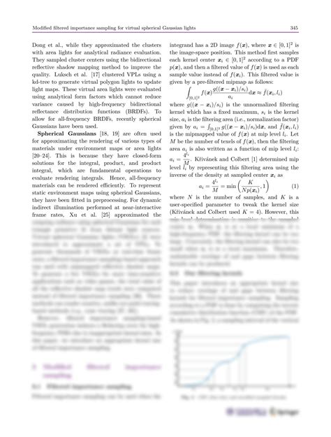 solution modified filtered importance sampling for virtual spherical