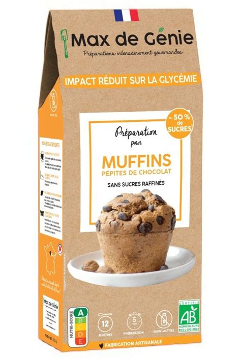 Préparation pour muffins aux pépites de chocolat Max de Génie
