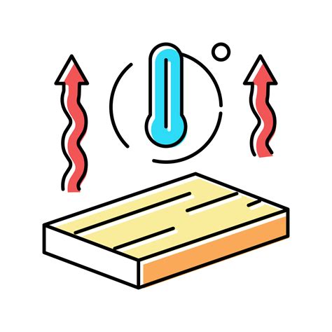 Thermal Insulation Mineral Wool Color Icon Vector Illustration 19595483