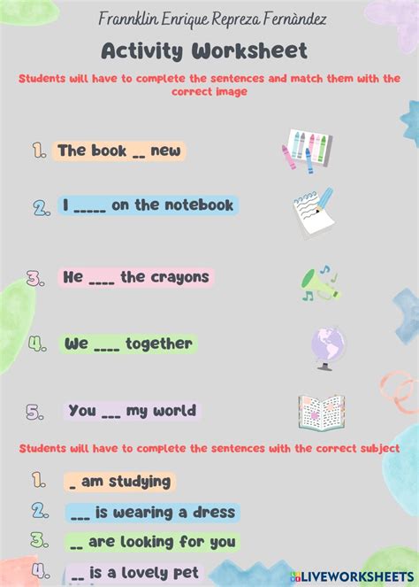 Present Tense W Free Interactive Worksheets 7913572