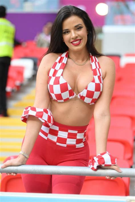 Ivana Knoll At Croatia Vs Belgium Game At 2022 World Cup In Qatar 1201