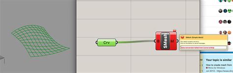 Creating A Simple Mesh From Non Planar Curved Grasshopper McNeel Forum