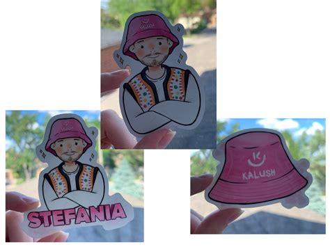 Sticker Magnet Set Thick And Durable Vinyl Of Kalush Orchestra Stefania