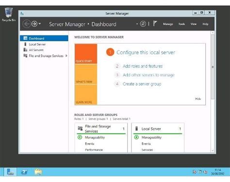 Windows Server 2012 The Dashboard Windows Server 2012 Inside