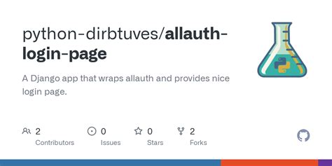 Github Python Dirbtuvesallauth Login Page A Django App That Wraps Allauth And Provides Nice
