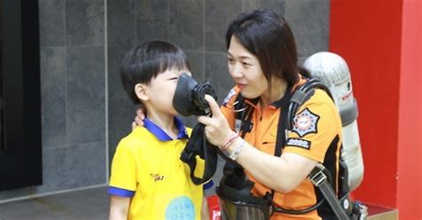 구로소방서 어린이 대상 꼬마 소방대장 체험교육