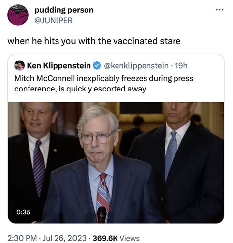 Mitch Mcconnell Frozen Meme Mitch Mcconnell Freeze At Press Conference Know Your Meme