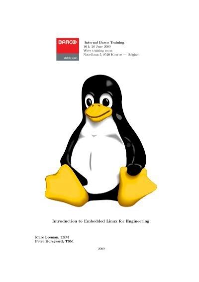 Introduction To Embedded Linux For Engineering Marc Leeman