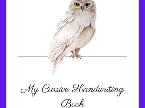 Cursive Handwriting Workbook Teaching Resources