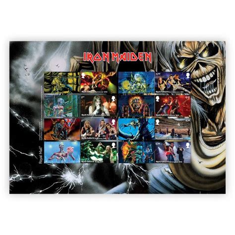 Iron Maiden Eddie Collectors Sheet Royal Mail