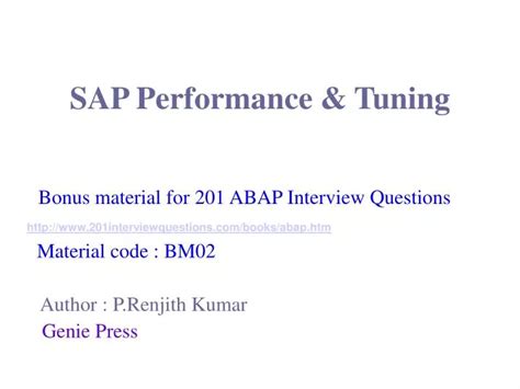 Ppt Sap Performance And Tuning Powerpoint Presentation Free Download Id400992