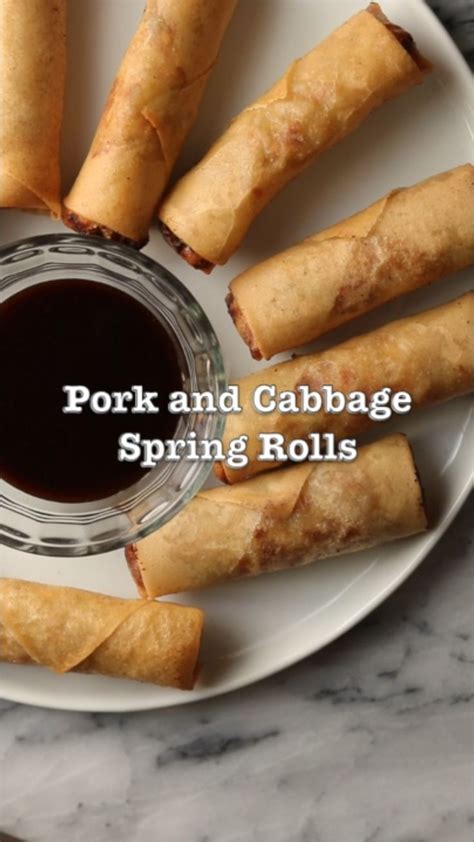 Pork And Cabbage Spring Rolls Recipe