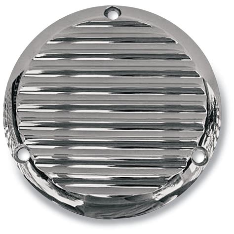 Joker Machine 3 Hole Finned Chrome Billet Derby Cover 06 98fn For