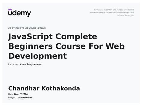 Javascript Webdevelopment Certification Learningjourney Udemy