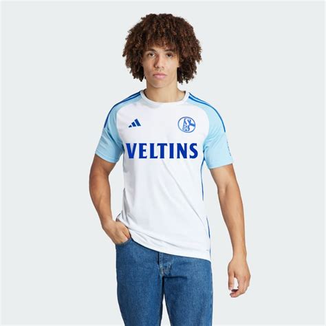 Adidas FC Schalke 04 23 24 Away Jersey White Free Delivery Adidas UK