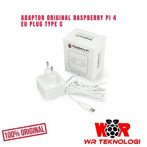 Jual Adaptor Raspberry Pi 4 Original Official Resmi Kota Tangerang