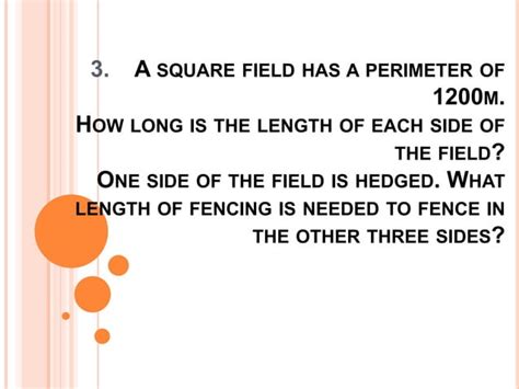 Plane Mensuration Perimeter Of Polygons Ppt
