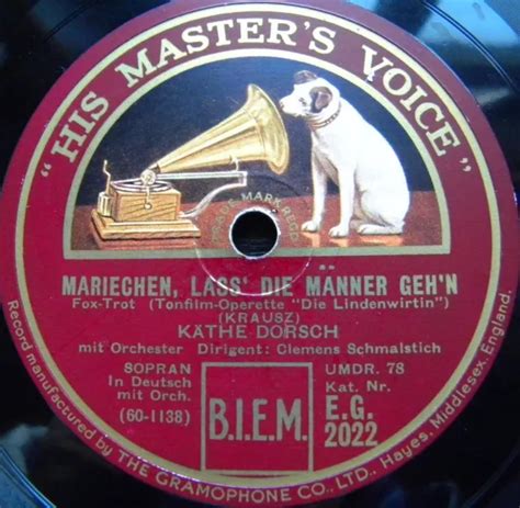 0540 KÄthe Dorsch Mariechen Lass Die Männer Gehn Frecher Text 78rpm