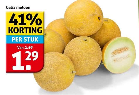 Galia Meloen Aanbieding Bij Hoogvliet Folderfeestnl