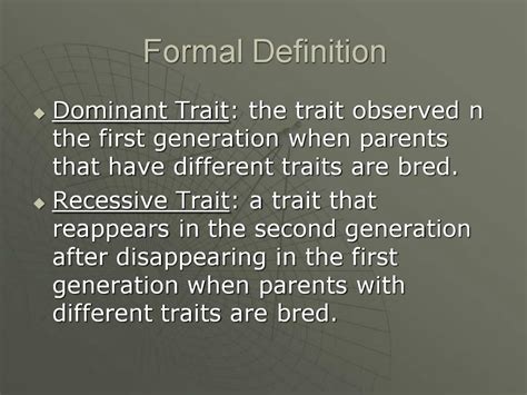 Recessive Definition