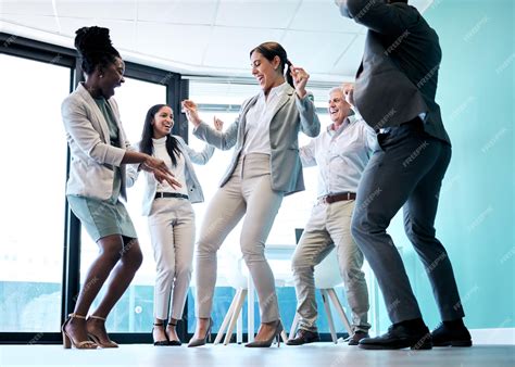 Premium Photo Business People Diversity And Dancing For Team Building