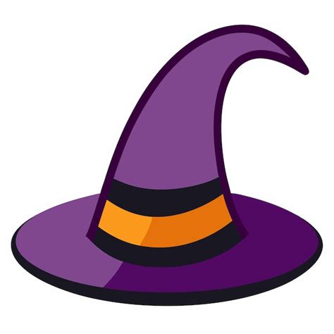 Sombrero De Bruja Clipart Vector De Estilo De Dibujos Animados Vector