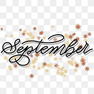 September Clipart Black And White