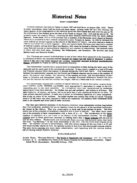 Canzona Per Sonare Nº 1 La Spiritata Gabrieli Pdf