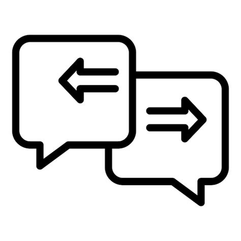 Premium Vector Chat Backup Icon Outline Chat Backup Vector Icon For