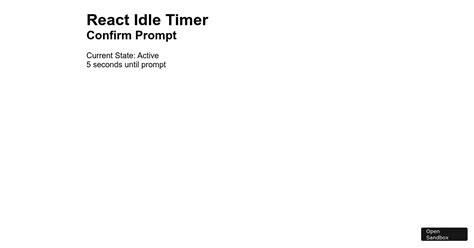 Confirm Prompt Codesandbox