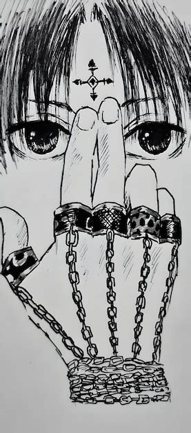 Premium Photo Holding On My Values And Religion Girl Real Hand Drawing