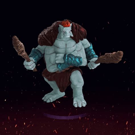 3d Printable Troll Champion By Wildcraft Foundry
