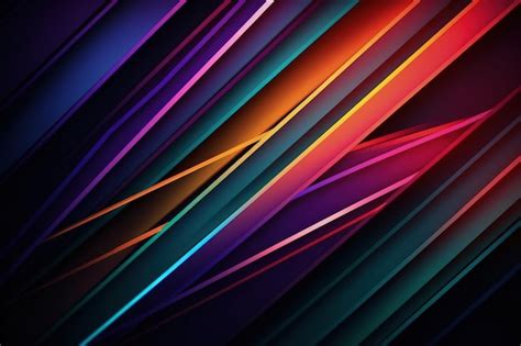 Premium Ai Image A Colorful Abstract Background With Lines Generative Ai