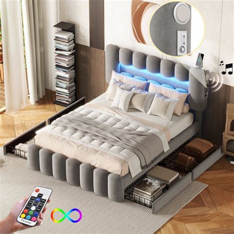 Hauss Spole Polsterbett Polsterbett Funktionsbett Bettrahmen Kinderbett