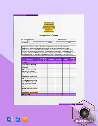 Safety Culture Survey 13 Examples Format How To Conduct Pdf