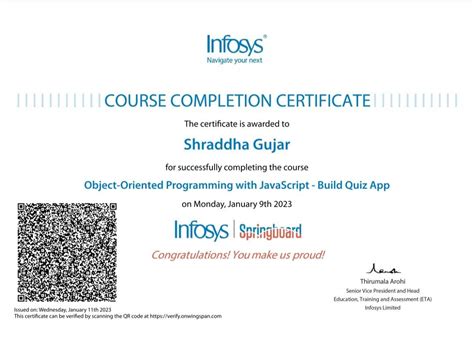 Completed Course On Object Oriented Programming With Javascript