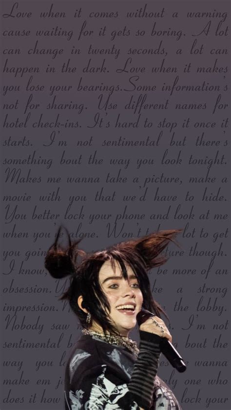 Billie Eilish Hte Tour Concert Smile Cute Wallpaper