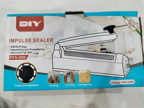 Impulse Sealer Mr Diy Pfs200 Tv And Home Appliances Kitchen Appliances