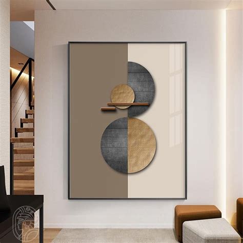 Abstract Geometric Wall Art Decorstly Geometrische Wandmalerei
