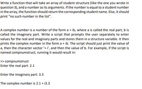 Solved Write A Function That Will Take An Array Of Student Chegg