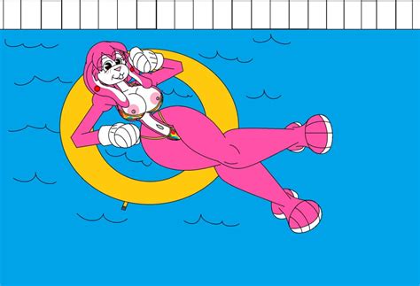 Rule 34 Big Breasts Big Hips Bikini Bikini Lift Cartoony Cute