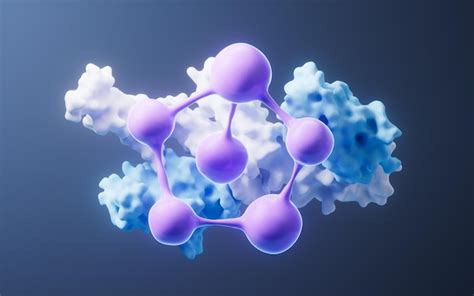 Premium Photo Biological Protein And Molecule 3d Rendering