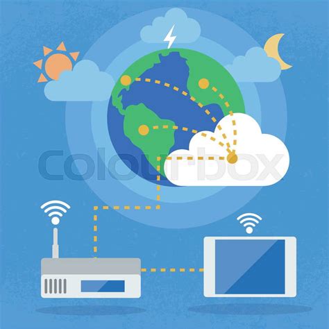 Big Data Cloud Computing Concept Colourbox