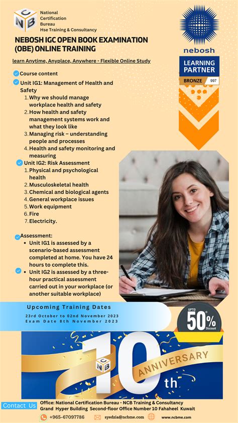 Ncbs Nebosh Igc Open Book Examination Obe Online Training In Kuwait