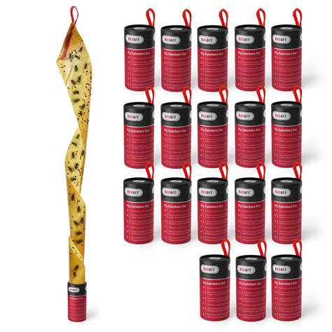Bugoff Sticky Fly Glue Trap Tape Pack Of 18 Piece Desertcart Ksa